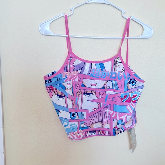 ROMWE | Tops | Brand New Anime Girl Tank Top | Poshmark